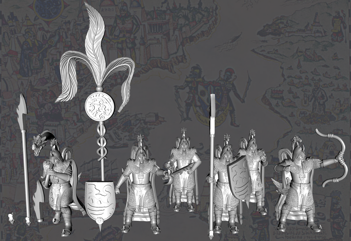 Omnipotent Azure Legion (STL files) – Legions of Tékumel